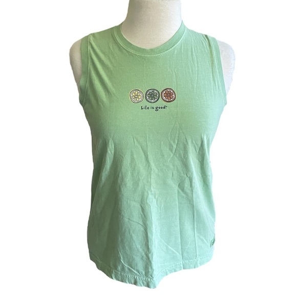 Life Is Good | Tops | Life Is Good Tank Top Citrus Slices Womens Size ...